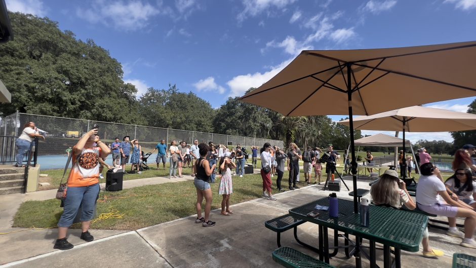 Partial Solar Eclipse Observed During UF Astronomy Event - Astronomy